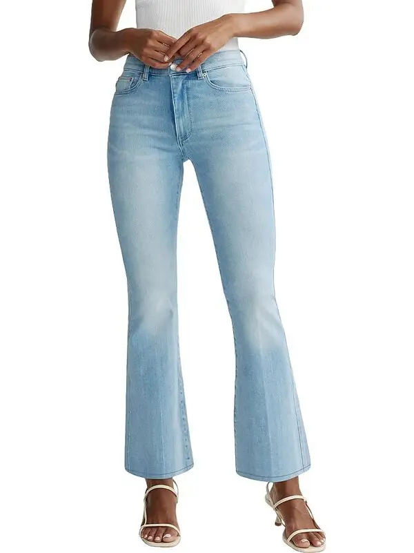 DL1961 Bridget High-rise Bootcut Crop Jeans - Prairie