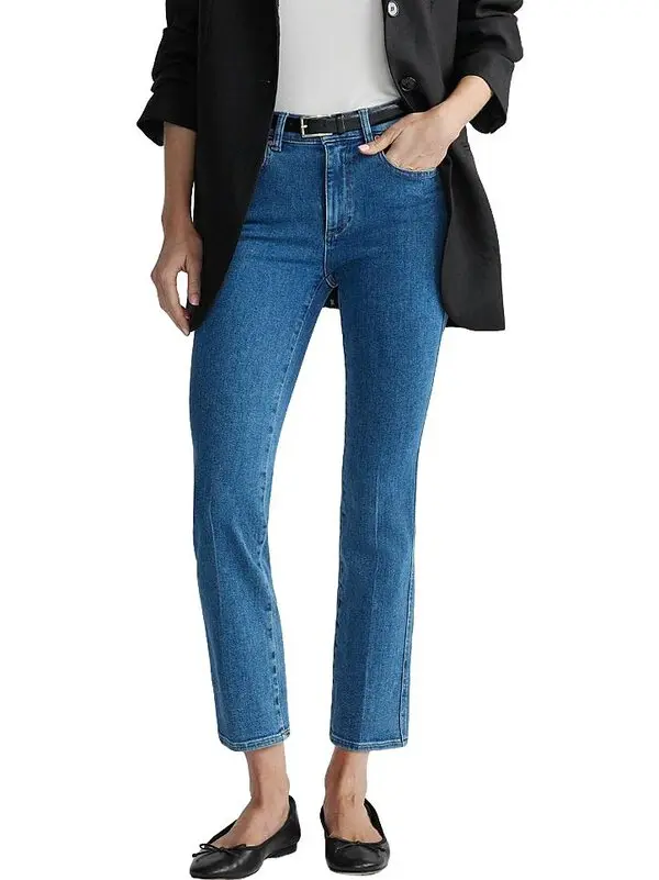 DL1961 Mara Mid-rise Instasculpt Straight Ankle Jeans - North Beach
