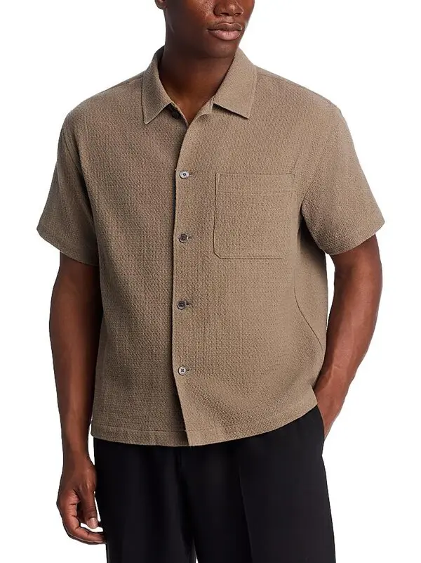 FRAME Open Weave Shirt - Warm Gray
