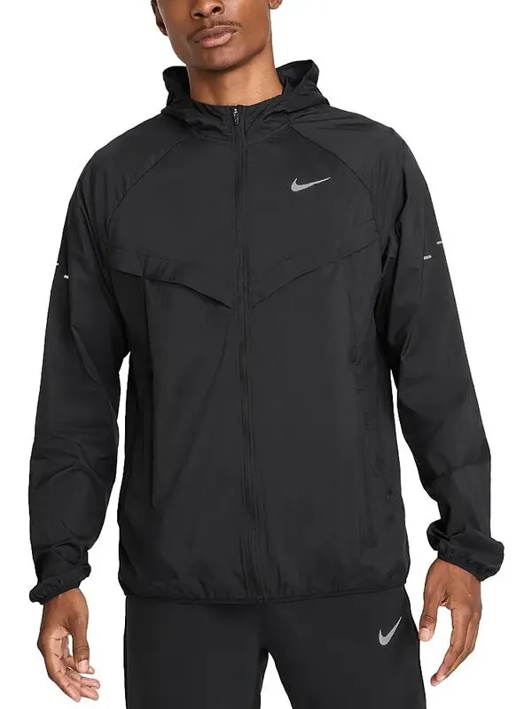 Nike Reflective Hooded Logo Jacket - Black/reflective Silver