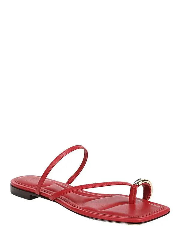 Vince Polli Toe Ring Sandals - Crimson