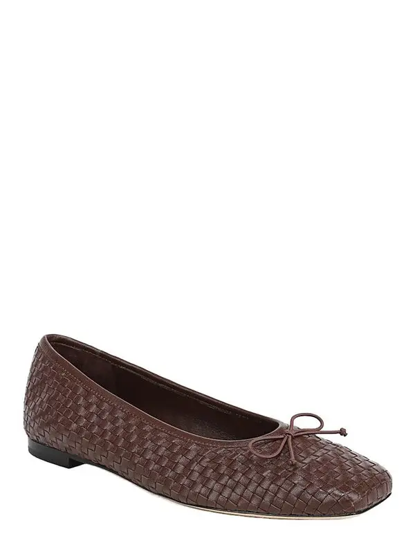 Vince Darla Woven Leather Ballet Flats - Molton Brown