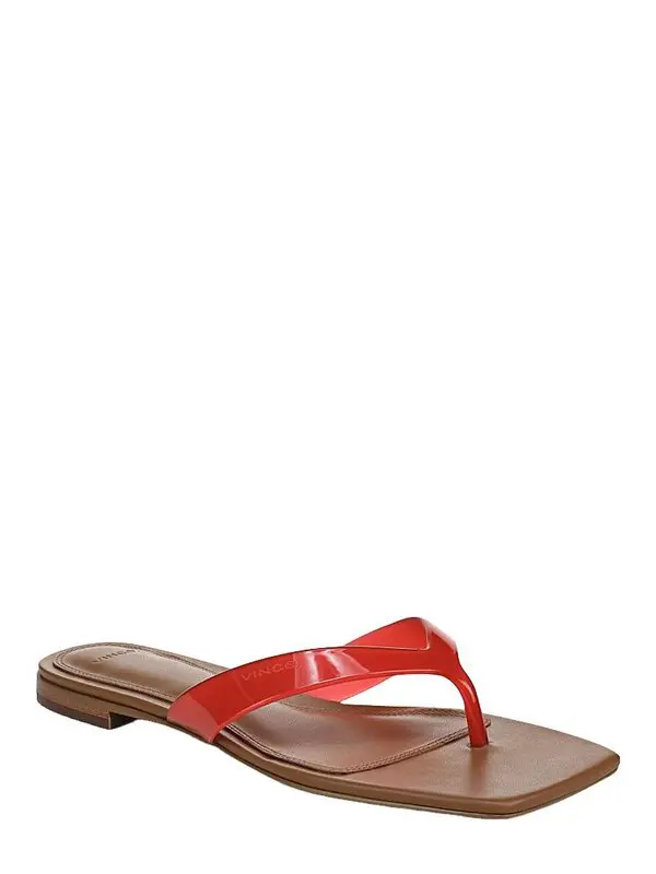 Vince San Juan Thong Sandals - Tomato Red