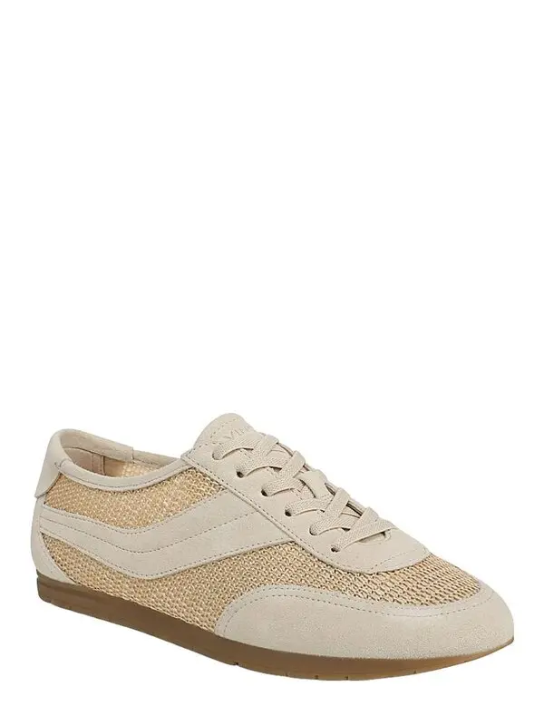 Vince La Runner Raffia Sneakers - Moonlight