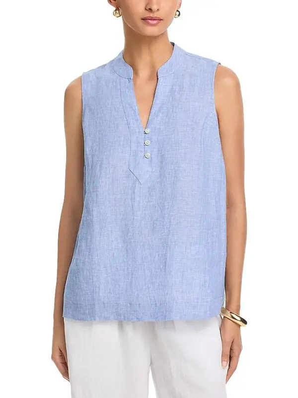 Tommy Bahama Coastalina Sleeveless Popover Shirt - French Blue
