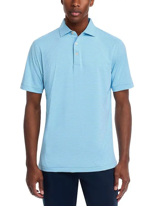 Peter Millar Hales Performance Polo Shirt - Bluebird