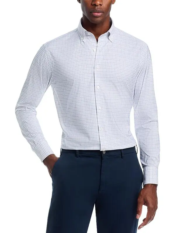 Peter Millar Lewis Performance Twill Sport Shirt - Cloudy Blue