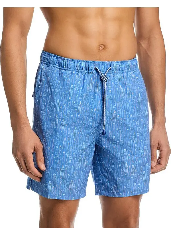 Peter Millar Tequila Seas 7" Swim Trunks - Dusk Blue
