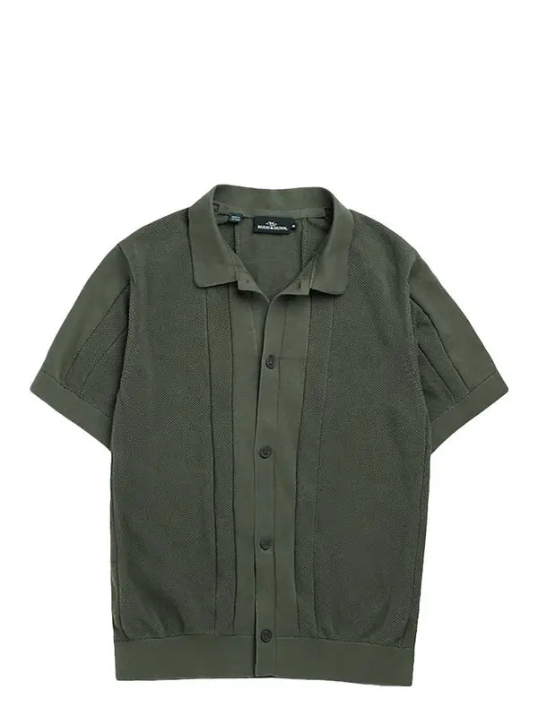 Rodd & Gunn Cobb River Knit Button Shirt - Forest
