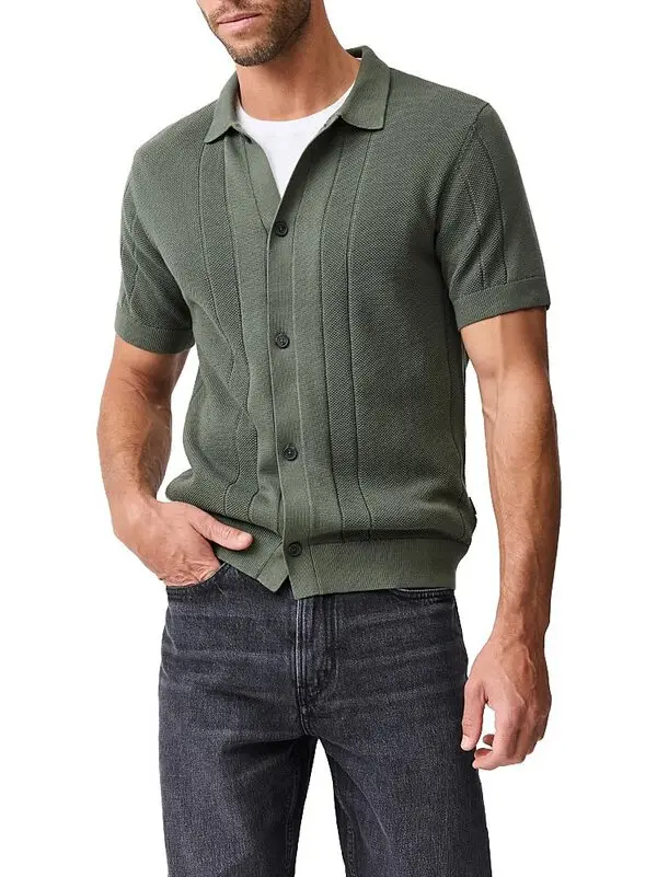 Rodd & Gunn Cobb River Knit Button Shirt - Forest