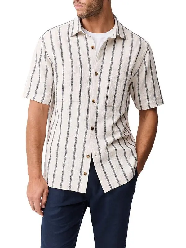 Rodd & Gunn Melford Striped Shirt - Ink