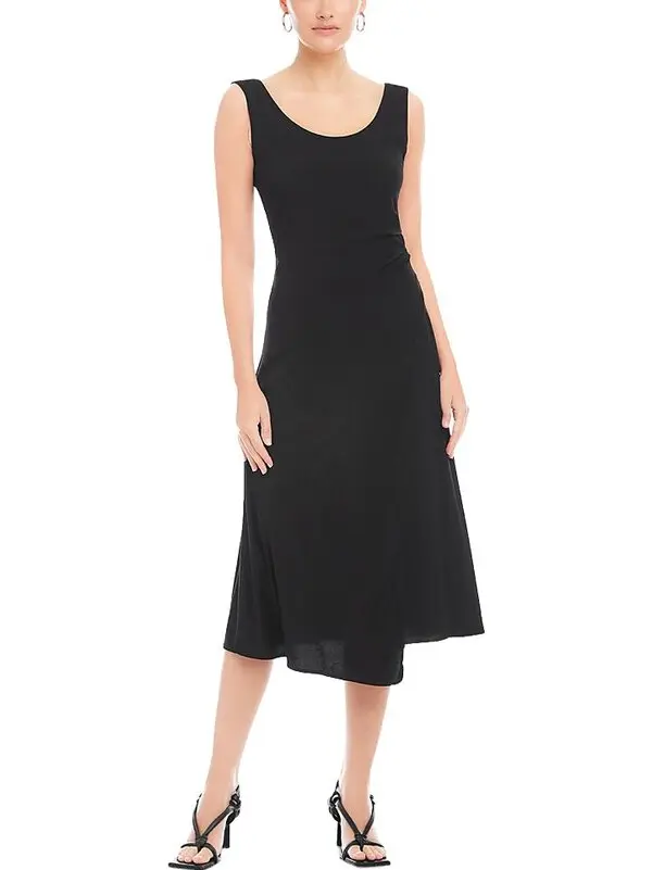 Fifteen Twenty Shari Side Pleat Dress - Black