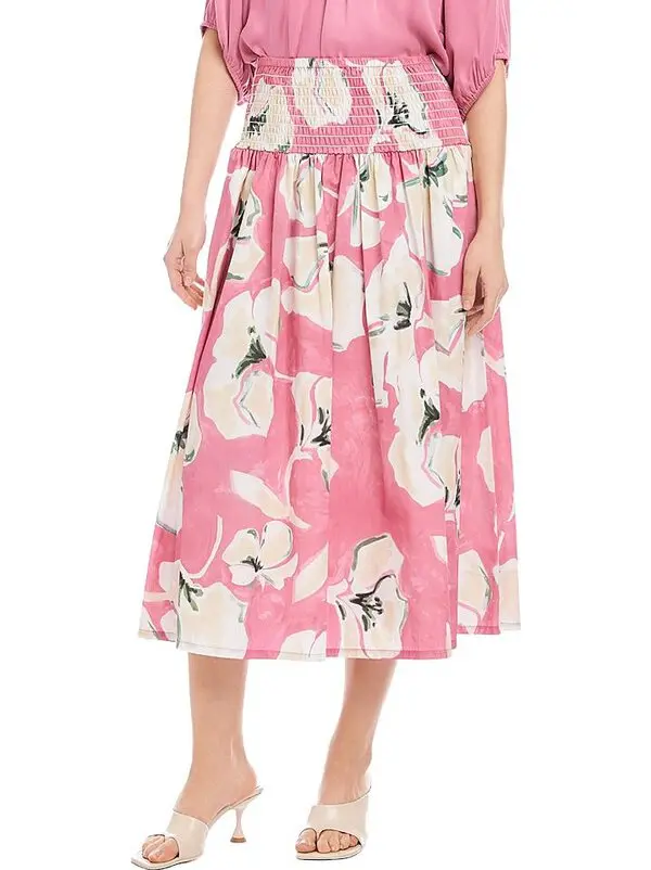 Fifteen Twenty Rhea Smocked Waist Skirt - Floral