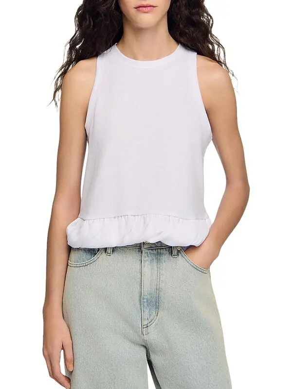 Sandro Vest Top - White