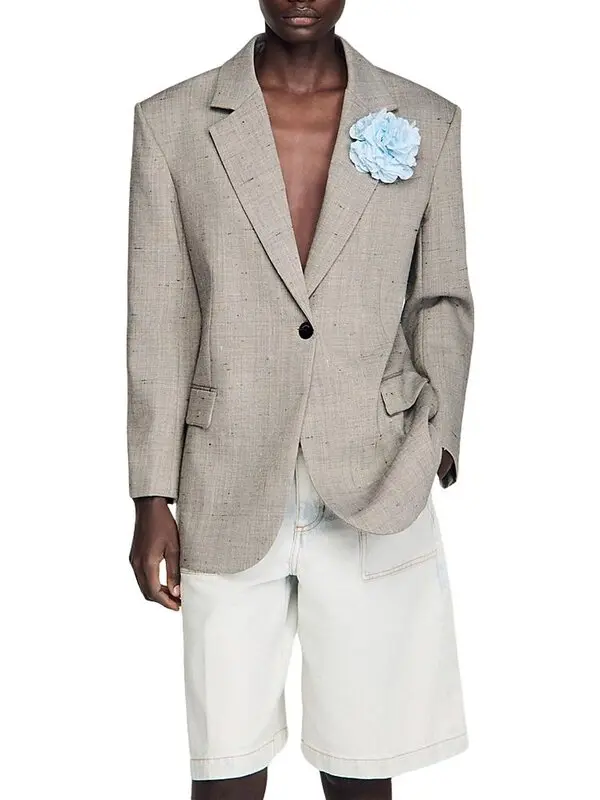 Sandro Suit Jacket - Greige