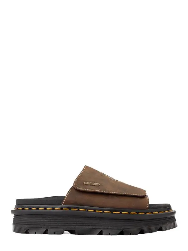 Dr. Martens Zebzag Dunnet Slide Sandal - Dark Brown