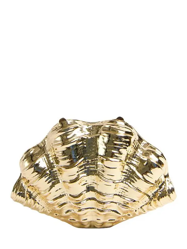 Simkhai Venus Aluminum Shell Clutch - Gold