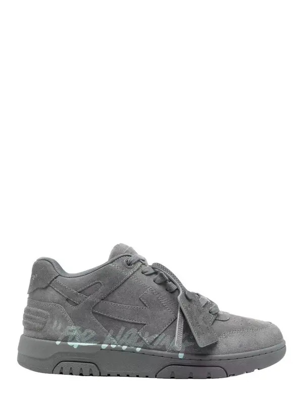 Off-White Out Of Office For Walking" Suede Sneakers - Grey