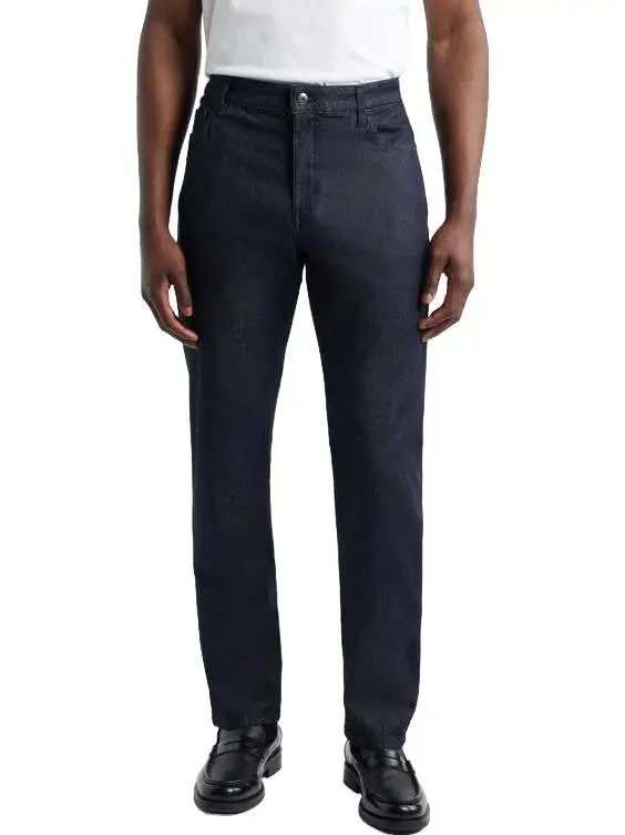 Canali Comfort Straight Leg Jeans - Navy