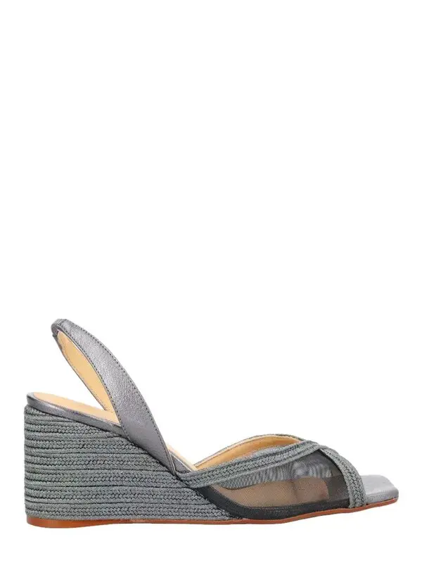 CastaÑer Betty Leather Espadrilles - Grey