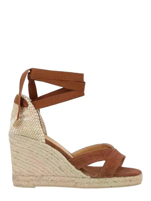 CastaÑer Bailey Tie-closure Wedge Espadrilles - Brown