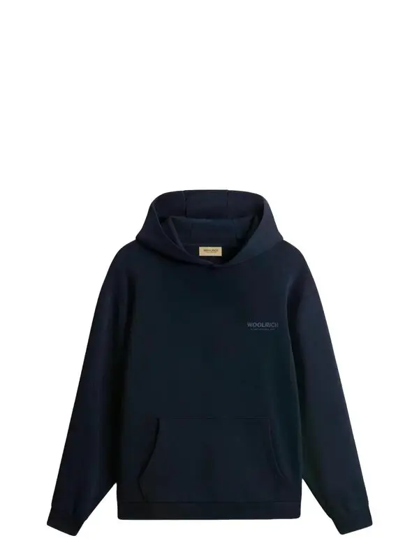 Woolrich Logo-print Hoodie - Blue