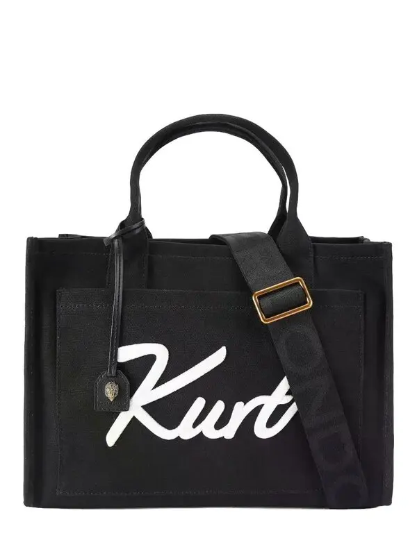 Kurt Geiger Logo-embroidered Tote - Black