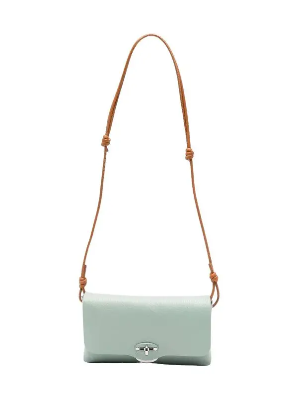 ZANELLATO Small Lettera Turnlock Clutch - Blue