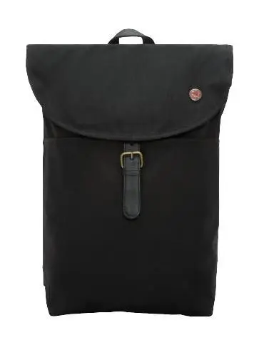 TOKEN Waxed Nylon Bergen Backpack - Black