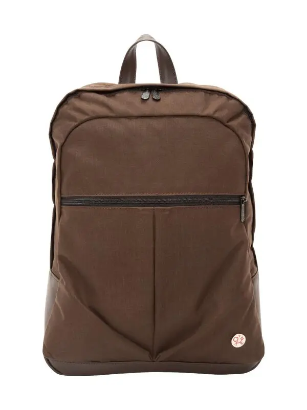 TOKEN Waxed Nylon Woodhaven Backpack - Dark Brown