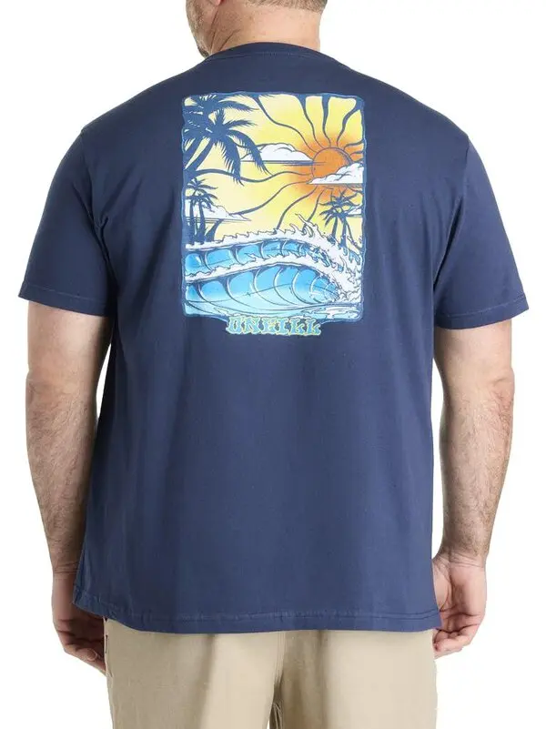O'Neill Big & Tall Minds Eye Graphic Tee - Navy
