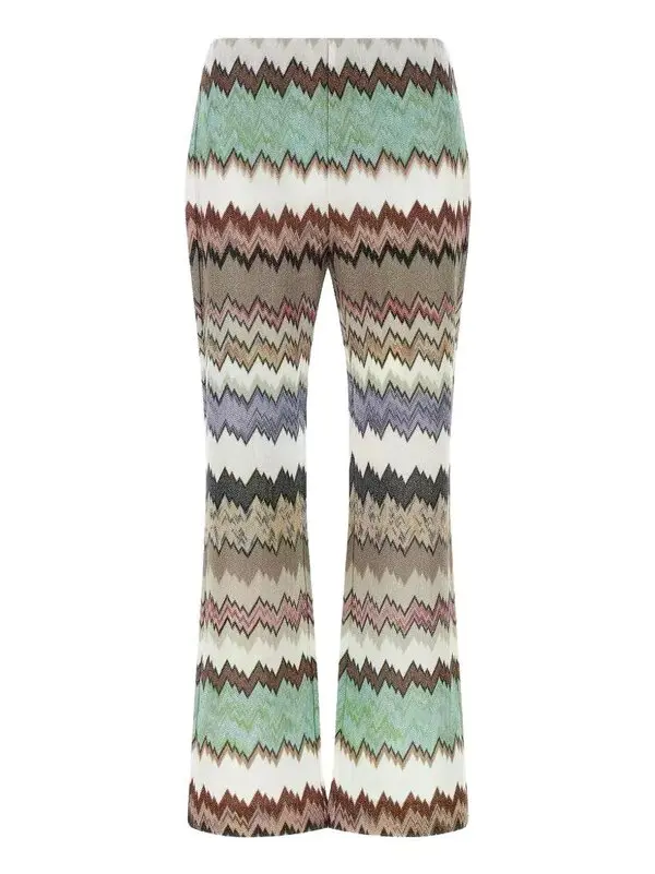 Missoni Snake Pattern Flared Trousers - Neutrals