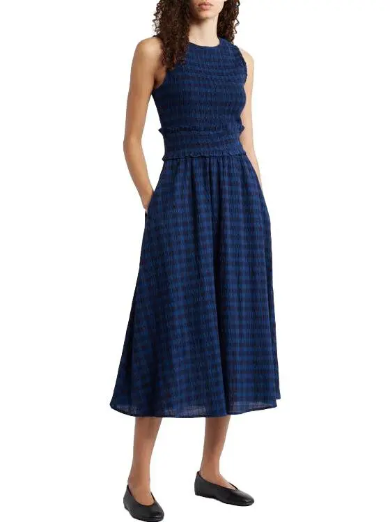FRNCH Saquarema A-line Dress - Bleu Marine