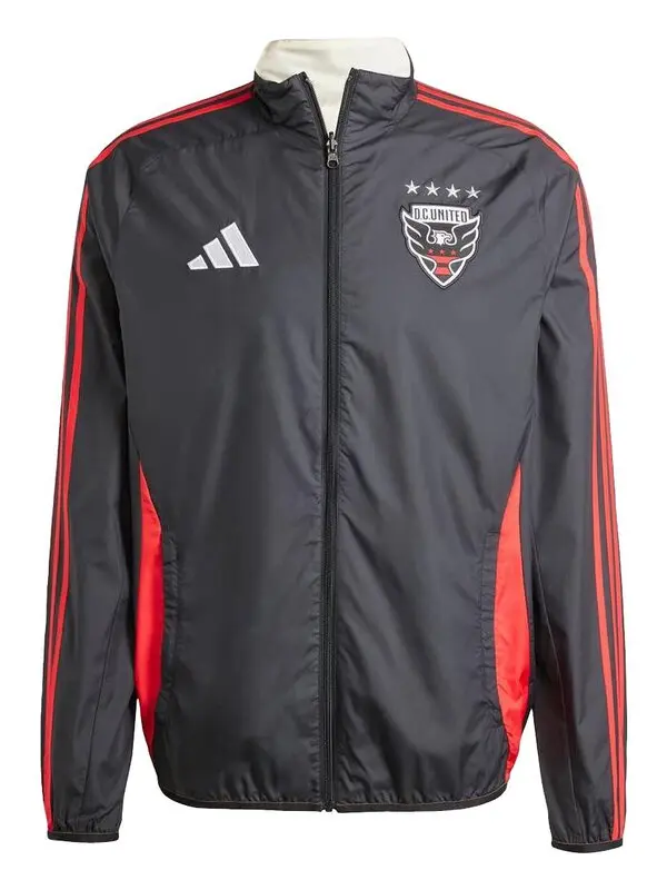 Adidas D.c. United 2025 Anthem Reversible Full-zip Jacket - Black