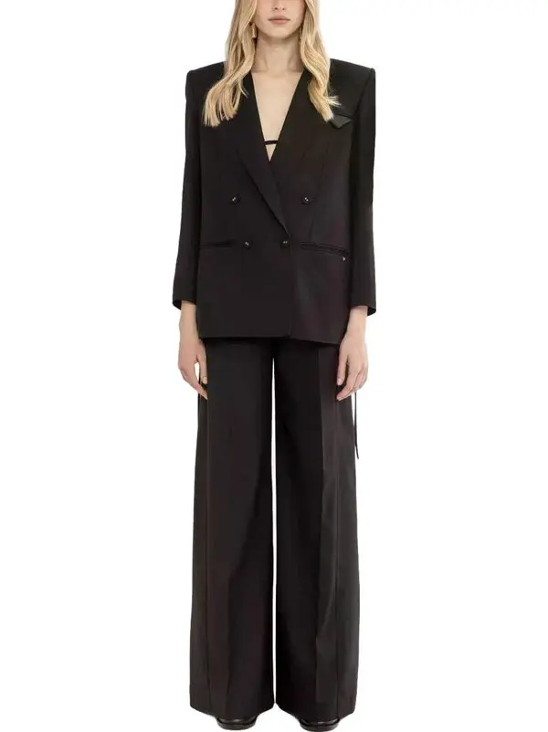 NISSA Open-back Blazer - Black