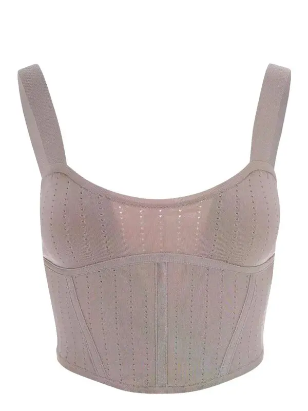 Patrizia Pepe Zip-fastening Top - Neutrals