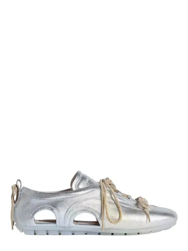 Simone Rocha Ballerina Cutout Sneakers - Silver