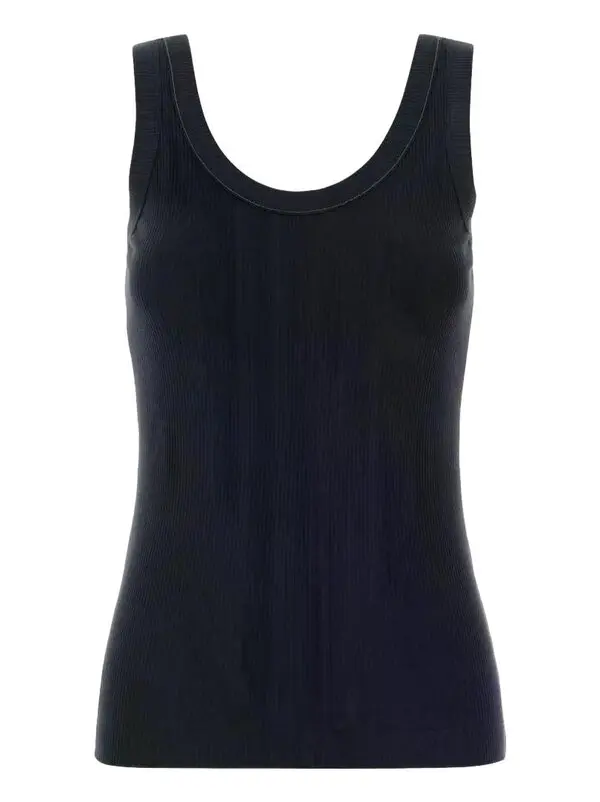 Brunello Cucinelli Chain-embellished Tank Top - Blue