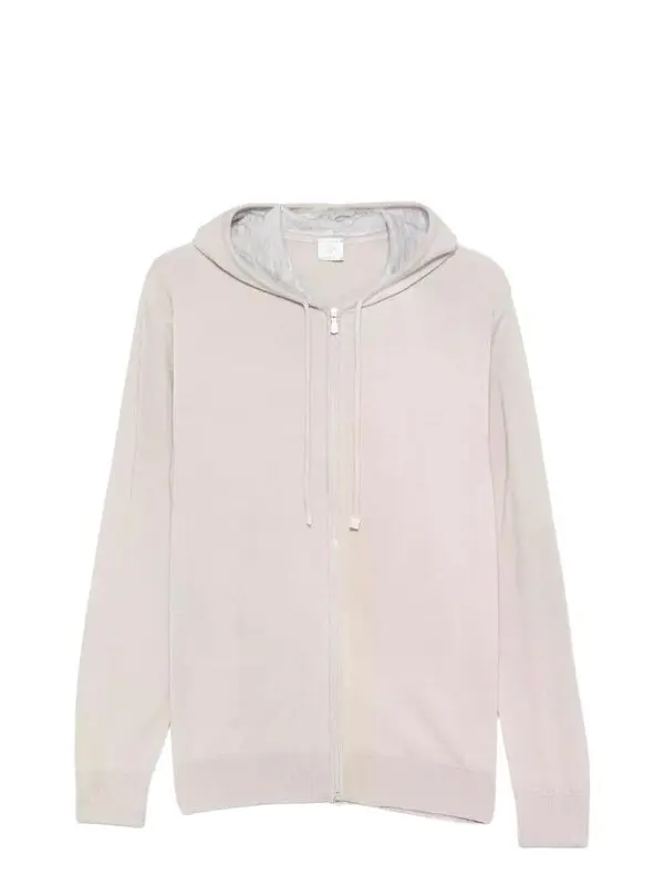 Eleventy Hooded Zip-up - Neutrals