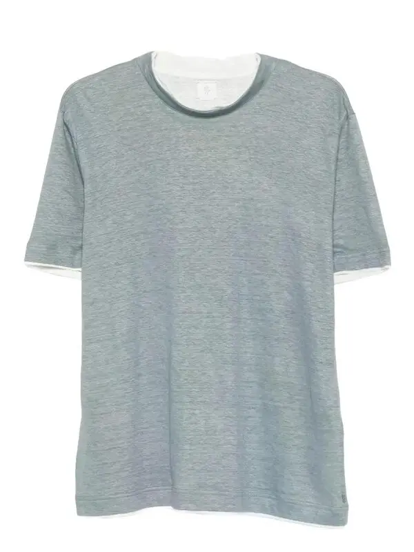 Eleventy Round Neck T-shirt - Blue