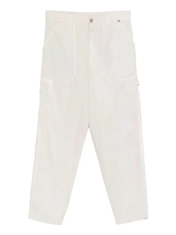 Eleventy Patch-pocket Trousers - Neutrals