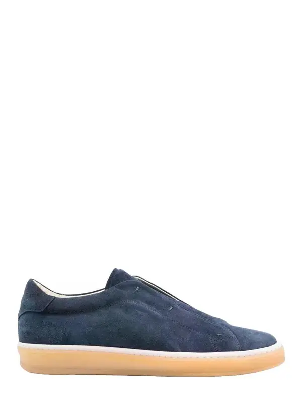 Eleventy Slip-on Suede Sneakers - Blue