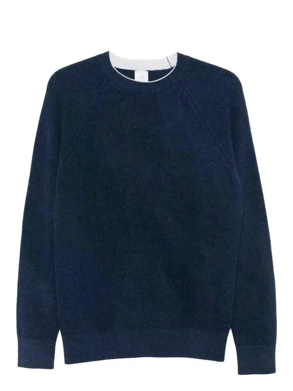 Eleventy Round-neck Sweater - Blue