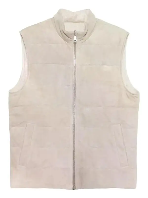Eleventy Reversible Zip Waistcoat - Neutrals