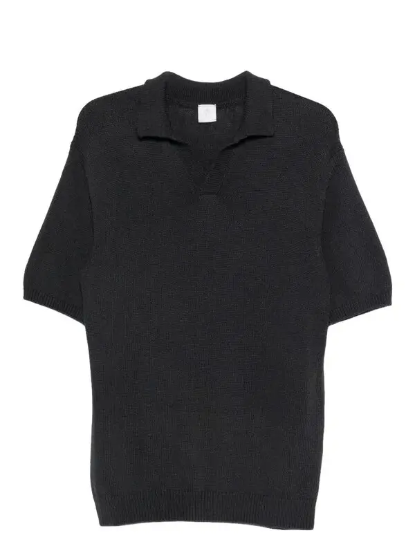 Eleventy Short-sleeve Polo Shirt - Black