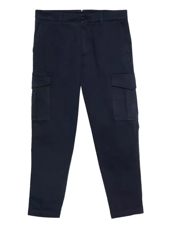 Eleventy Button-fastening Cargo Pants - Blue
