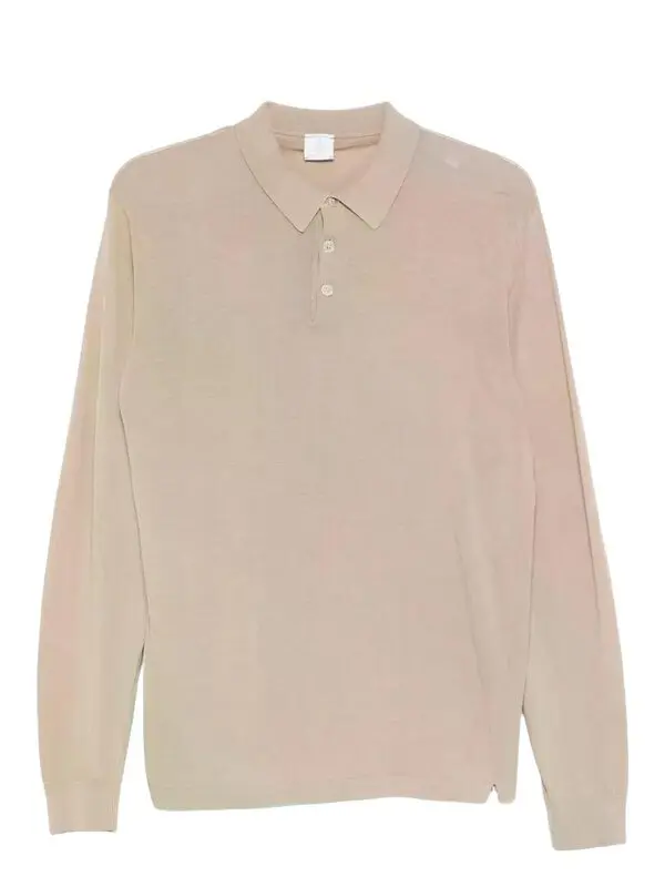 Eleventy Buttoned Polo Shirt - Neutrals