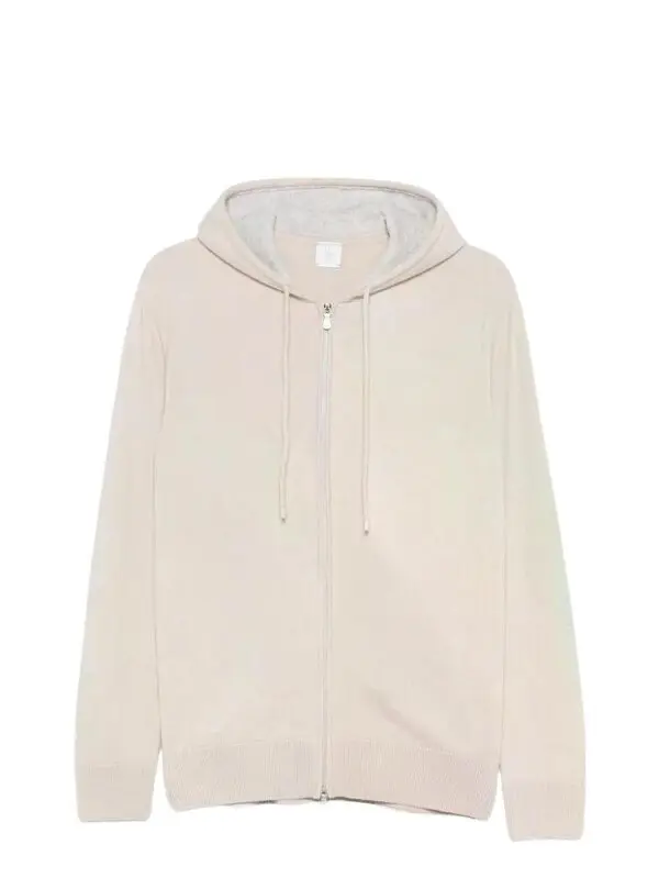 Eleventy Full-zip Hoodie - Neutrals
