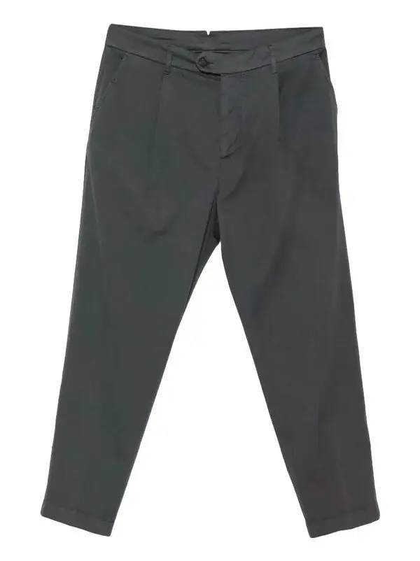 Eleventy Button-fastening Trousers - Black