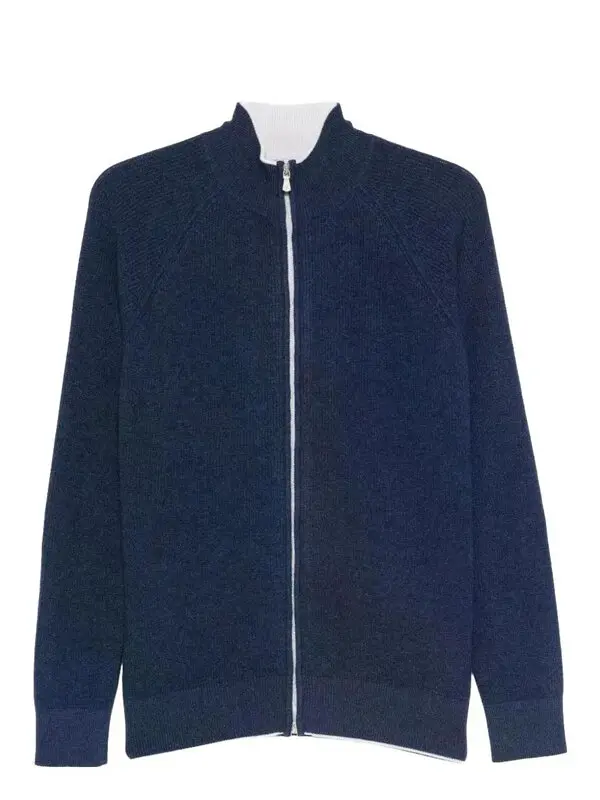 Eleventy Zip-up Cardigan - Blue